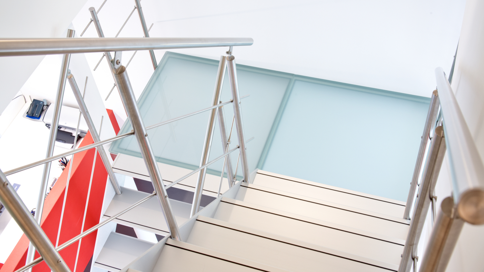 Trap Concorde in Brussel - Graah aluminium designtrappen